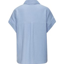 Damen Kurzarmbluse blau Gr&ouml;&szlig;e 38