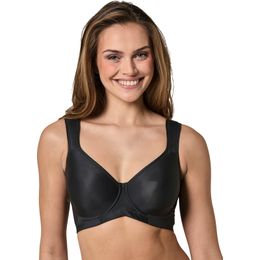 CR&Eacute;ATION L Damen Schalen-BH ohne B&uuml;gel mit Powermesh schwarz Gr&ouml;&szlig;e 105F