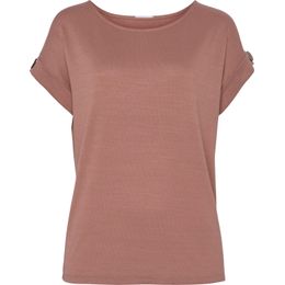 Lascana Damen Kurzarmshirt altrosa Gr&ouml;&szlig;e 36/38