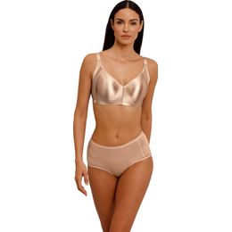 Naturana Damen Minimizer-BH ohne B&uuml;gel in Glanz-Optik sand Gr&ouml;&szlig;e 95D