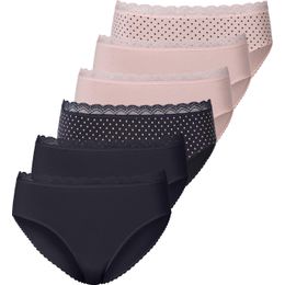 Vivance Damen Jazz-Pants Slips navy/rose Gr&ouml;&szlig;e 32/34