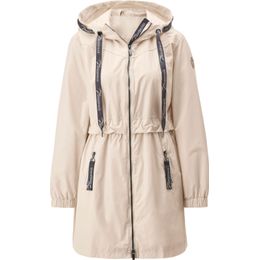 CR&Eacute;ATION L Damen Kapuzenjacke mit weitenregulierbarem Koller elfenbein Gr&ouml;&szlig;e 36