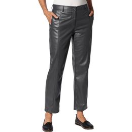 CR&Eacute;ATION L Damen Lederimitathose mit Teilungsnaht vorne schwarz Gr&ouml;&szlig;e 40