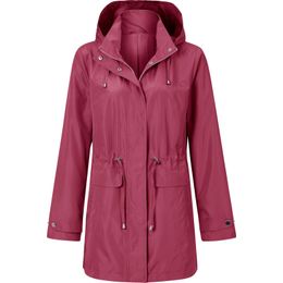 Damen Jacke mit regulierbarer Kapuze und Taille himbeere, Gr&ouml;&szlig;e 46