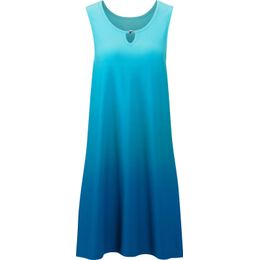 feel good Damen Sommerkleid in A-Linie aquamarin-aquapetrol Gr&ouml;&szlig;e 48/50