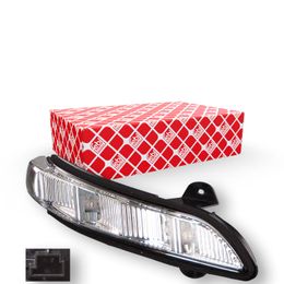 febi bilstein Zusatzblinkleuchte Blinkleuchte febi Plus 103597 LED Au&szlig;enspiegel rechts f&uuml;r Mercedes