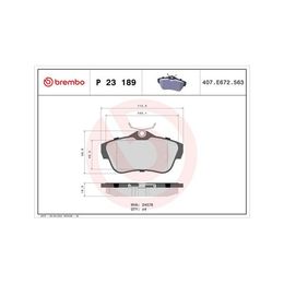 MAGNETI MARELLI Bremsbelagsatz, Scheibenbremse 363700423189 f&uuml;r Fiat