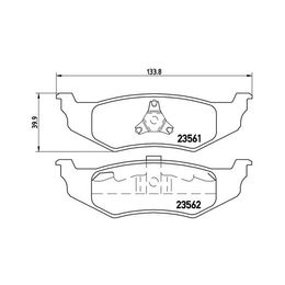 MAGNETI MARELLI Bremsbelagsatz, Scheibenbremse 363700411010 f&uuml;r Chrysler DODGE PLYMOUTH