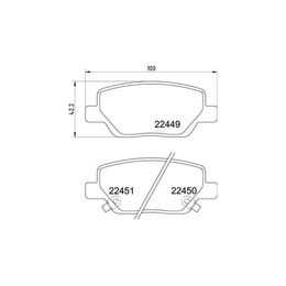 MAGNETI MARELLI Bremsbelagsatz, Scheibenbremse 363700423179 f&uuml;r Fiat
