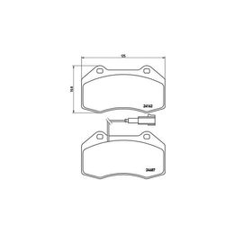 MAGNETI MARELLI Bremsbelagsatz, Scheibenbremse 363700423117 f&uuml;r ABARTH ALFA ROMEO