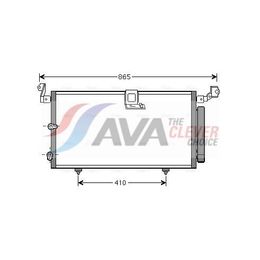 AVA CLEVER CHOICE Kondensator, Klimaanlage to5384d f&uuml;r LEXUS
