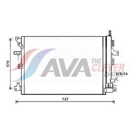 AVA CLEVER CHOICE Kondensator, Klimaanlage voa5152d f&uuml;r Volvo FORCE