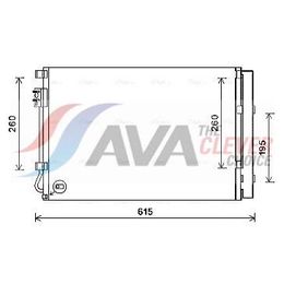 AVA CLEVER CHOICE Kondensator, Klimaanlage kaa5280d f&uuml;r KIA
