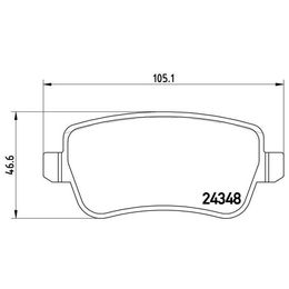 MAGNETI MARELLI Bremsbelagsatz, Scheibenbremse 363700423102 f&uuml;r Fiat