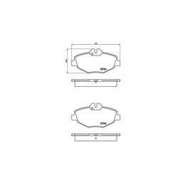 MAGNETI MARELLI Bremsbelagsatz, Scheibenbremse 363700450049 f&uuml;r Mercedes