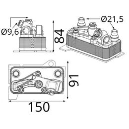 Mahle &Ouml;lk&uuml;hler, Automatikgetriebe clc428000s f&uuml;r Mercedes