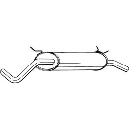BOSAL Endschalld&auml;mpfer 200229 f&uuml;r RENAULT