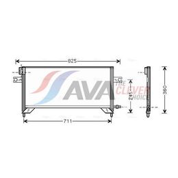 AVA CLEVER CHOICE Kondensator, Klimaanlage dn5204 f&uuml;r NISSAN