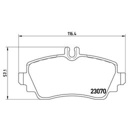 MAGNETI MARELLI Bremsbelagsatz, Scheibenbremse 363700450036 f&uuml;r Mercedes