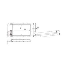 Mahle W&auml;rmetauscher, Innenraumheizung ah375000s f&uuml;r KIA