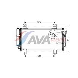 AVA CLEVER CHOICE Kondensator, Klimaanlage mza5231d f&uuml;r MAZDA
