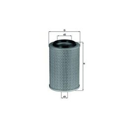KNECHT Luftfilter lx496 Filtereinsatz 228,5mm f&uuml;r Mercedes