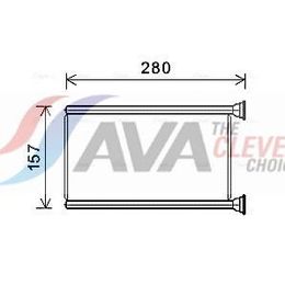 AVA QUALITY COOLING W&auml;rmetauscher, Innenraumheizung jea6069 f&uuml;r JEEP