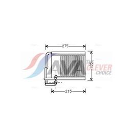 AVA QUALITY COOLING W&auml;rmetauscher, Innenraumheizung hy6213 f&uuml;r KIA