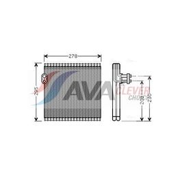 AVA CLEVER CHOICE Verdampfer, Klimaanlage tov485 f&uuml;r TOYOTA LEXUS