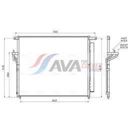 AVA CLEVER CHOICE Kondensator, Klimaanlage fd5706d f&uuml;r Ford MAZDA