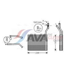 AVA QUALITY COOLING W&auml;rmetauscher, Innenraumheizung fda6364 f&uuml;r Volvo Ford