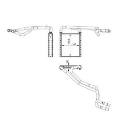 Mahle W&auml;rmetauscher, Innenraumheizung ah348000s f&uuml;r Ford