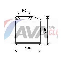 AVA QUALITY COOLING W&auml;rmetauscher, Innenraumheizung fta6313 f&uuml;r Opel Fiat Vaughall