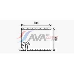 AVA CLEVER CHOICE Verdampfer, Klimaanlage pev401 f&uuml;r Peugeot DS