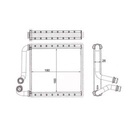 Mahle W&auml;rmetauscher, Innenraumheizung ah354000s f&uuml;r REACH VW