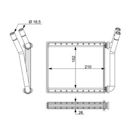 Mahle W&auml;rmetauscher, Innenraumheizung ah53000s f&uuml;r REACH TOYOTA
