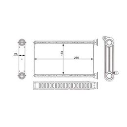 Mahle W&auml;rmetauscher, Innenraumheizung ah377000s f&uuml;r BMW (BRILLIANCE)