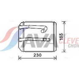 AVA QUALITY COOLING W&auml;rmetauscher, Innenraumheizung mt6260 f&uuml;r MITSUBISHI