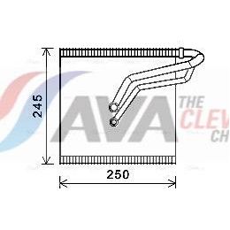 AVA CLEVER CHOICE Verdampfer, Klimaanlage vnv387 f&uuml;r CUPRA