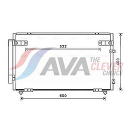 AVA CLEVER CHOICE Kondensator, Klimaanlage toa5621d f&uuml;r LEXUS