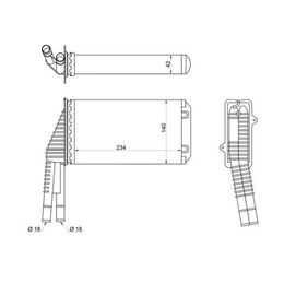 Mahle W&auml;rmetauscher, Innenraumheizung ah378000s f&uuml;r Peugeot TOYOTA