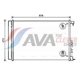 AVA CLEVER CHOICE Kondensator, Klimaanlage ms5678d f&uuml;r Mercedes