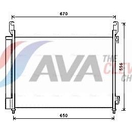 AVA CLEVER CHOICE Kondensator, Klimaanlage rta5466d f&uuml;r RENAULT