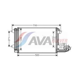 AVA CLEVER CHOICE Kondensator, Klimaanlage vn5209d f&uuml;r VW SEAT Audi