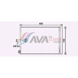 AVA CLEVER CHOICE Kondensator, Klimaanlage ms5700d f&uuml;r Mercedes