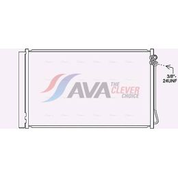 AVA CLEVER CHOICE Kondensator, Klimaanlage ms5717d f&uuml;r Mercedes