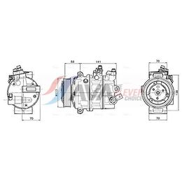 AVA CLEVER CHOICE Kompressor, Klimaanlage vnak446 f&uuml;r VW SEAT