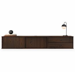 Idimex Lowboard, Nussbaum, Holz, Kiefer, Mode, 175x31x34 cm, FSC Mix, Wohnzimmer, Wohnw&auml;nde, Lowboards, Lowboards stehend
