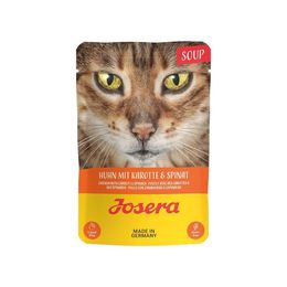 Josera Soup Huhn mit Karotte & Spinat Katzensnacks getreidefrei 16x70g