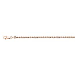Firetti Damen Armkette "Schmuck Geschenk Silber 925 Kordelkettengliederung ca. 2,2 mm breit", 19cm, Silber 925 (Sterlingsilber)ros&eacute;goldfarben, Silber